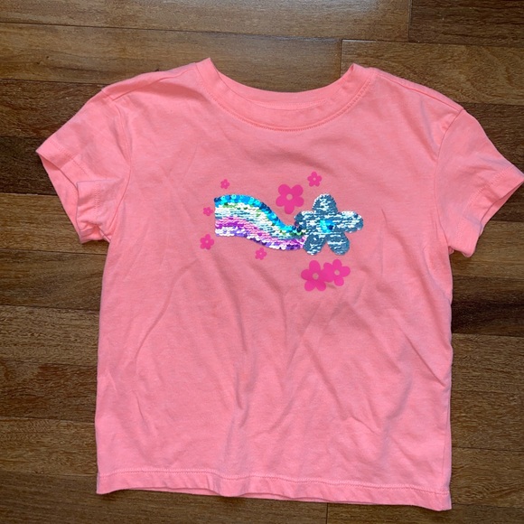 Cat & Jack | Shirts & Tops | Cat Jack Orange Short Sleeve Shirt With ...